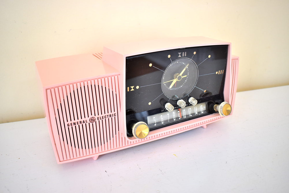 Princess Pink Mid Century 1959 General Electric Model 914D Vacuum Tube ...