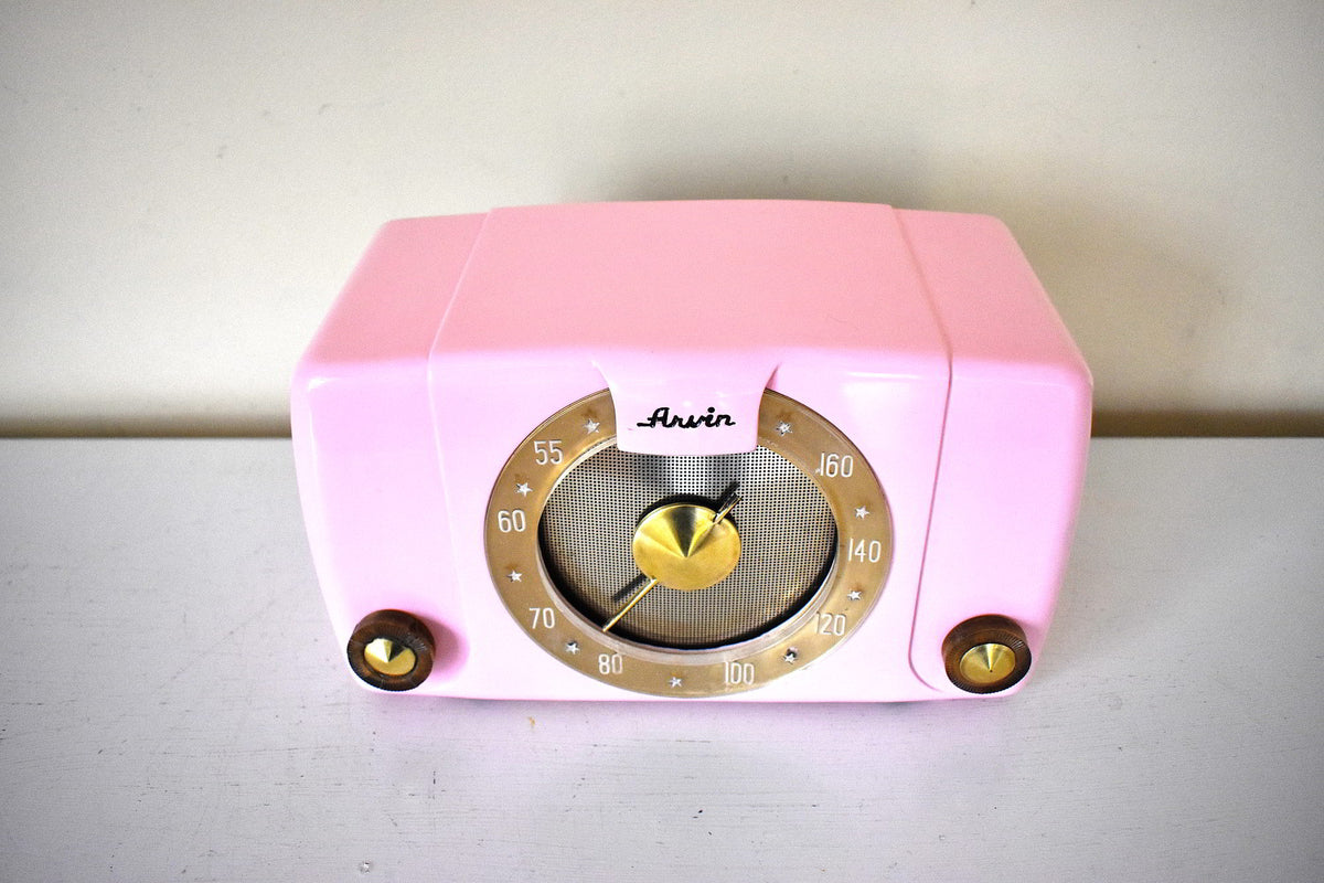 Barbara Ann Pink 1950 Arvin Model 451T Vacuum Tube Radio Sounds Great ...