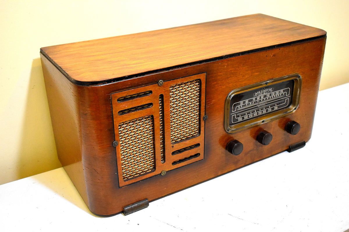 Artisan Crafted Wood 1942 Aircastle Model 751 Vacuum Tube AM Radio! Be ...