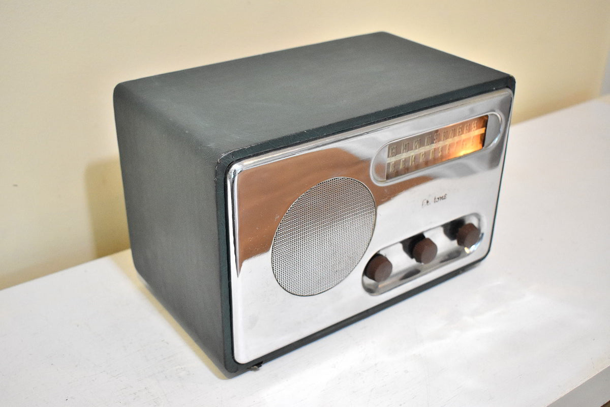 Forest Green Naugahyde Covered Wood 1946 Detrola Model 568-1 Vacuum Tu ...