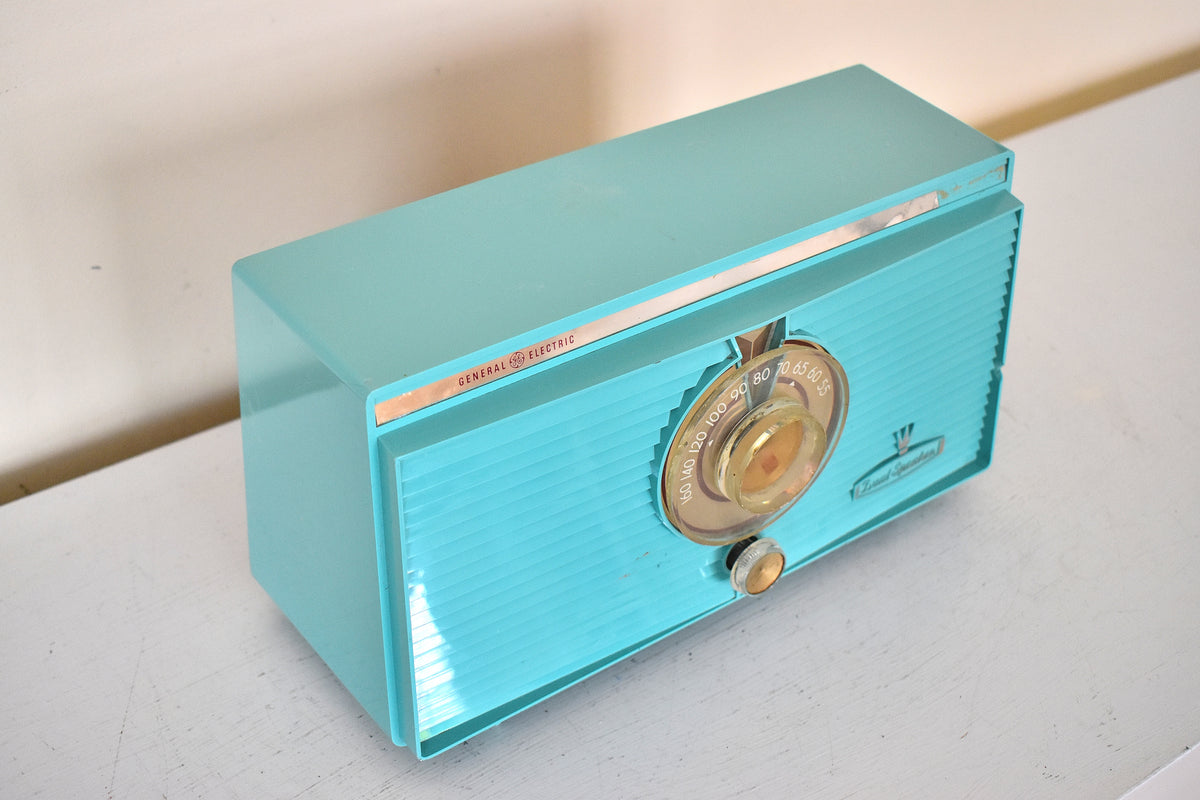 Bluetooth Ready To Go - Laguna Turquoise 1959 General Electric Model T ...