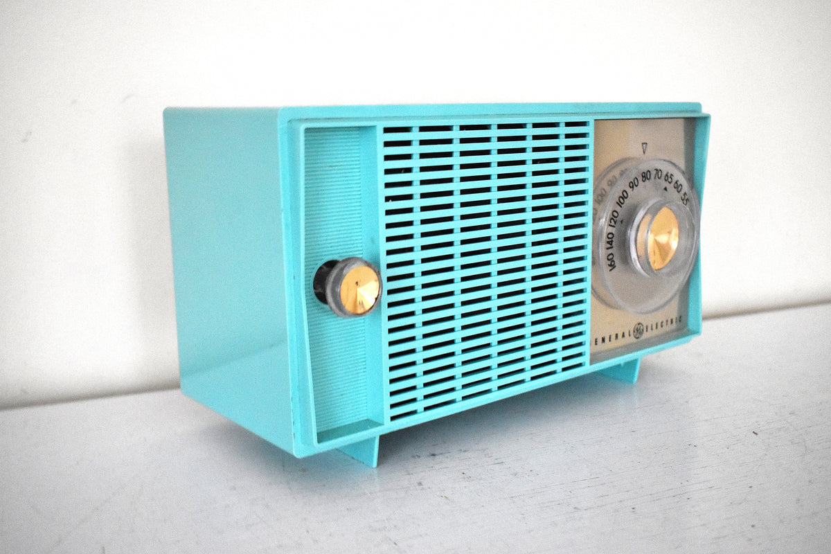 Bluetooth Ready To Go - Turquoise 1959 General Electric Model T-129C V ...