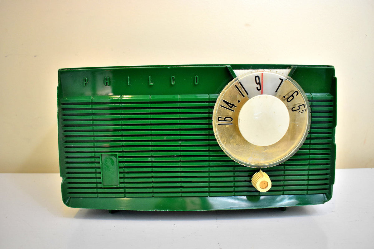 Kelly Green 1958 Philco Model E814 AM Vacuum Tube Radio Rare Awesome C ...