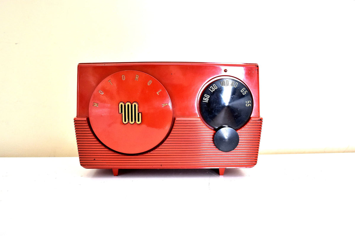 Sentry Red 1953 Motorola Model 52R16 Vacuum Tube AM Radio Excellent Co ...