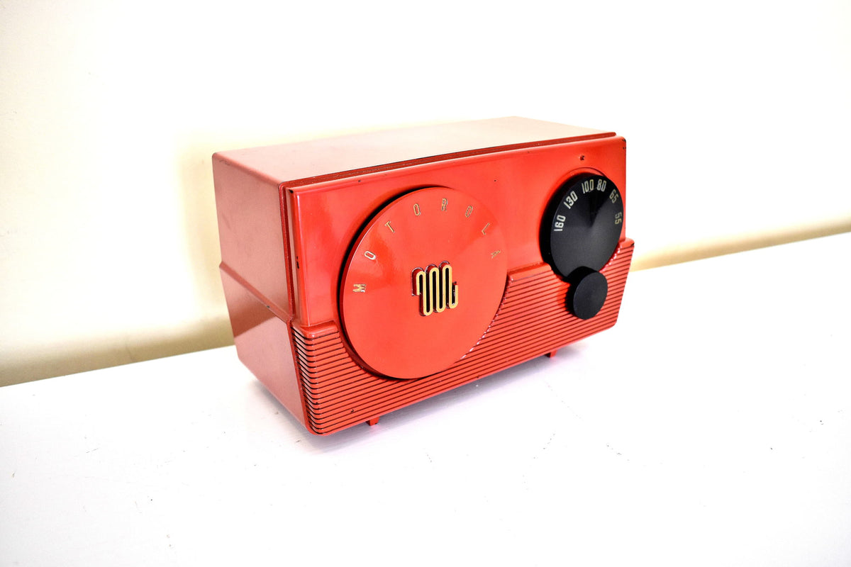 Sentry Red 1953 Motorola Model 52R16 Vacuum Tube AM Radio Excellent Co ...