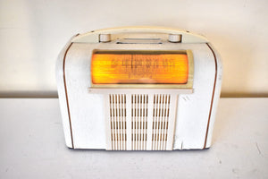 Spackle Ivory Finished 1946 Packard Bell Model 551 AM Wood Vacuum Tube ...