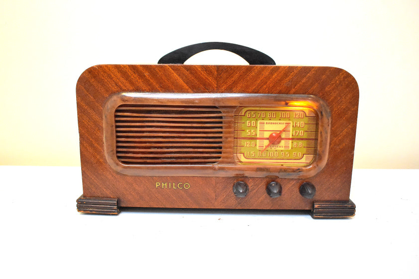 Artisan Handcrafted Wood Philco 1941 Model 41-221 Vacuum Tube AM Short ...