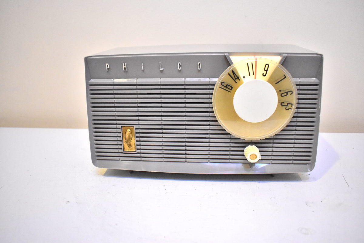 Misty Gray 1958 Philco Model F815-124 Vacuum Tube Radio Sounds Great E ...