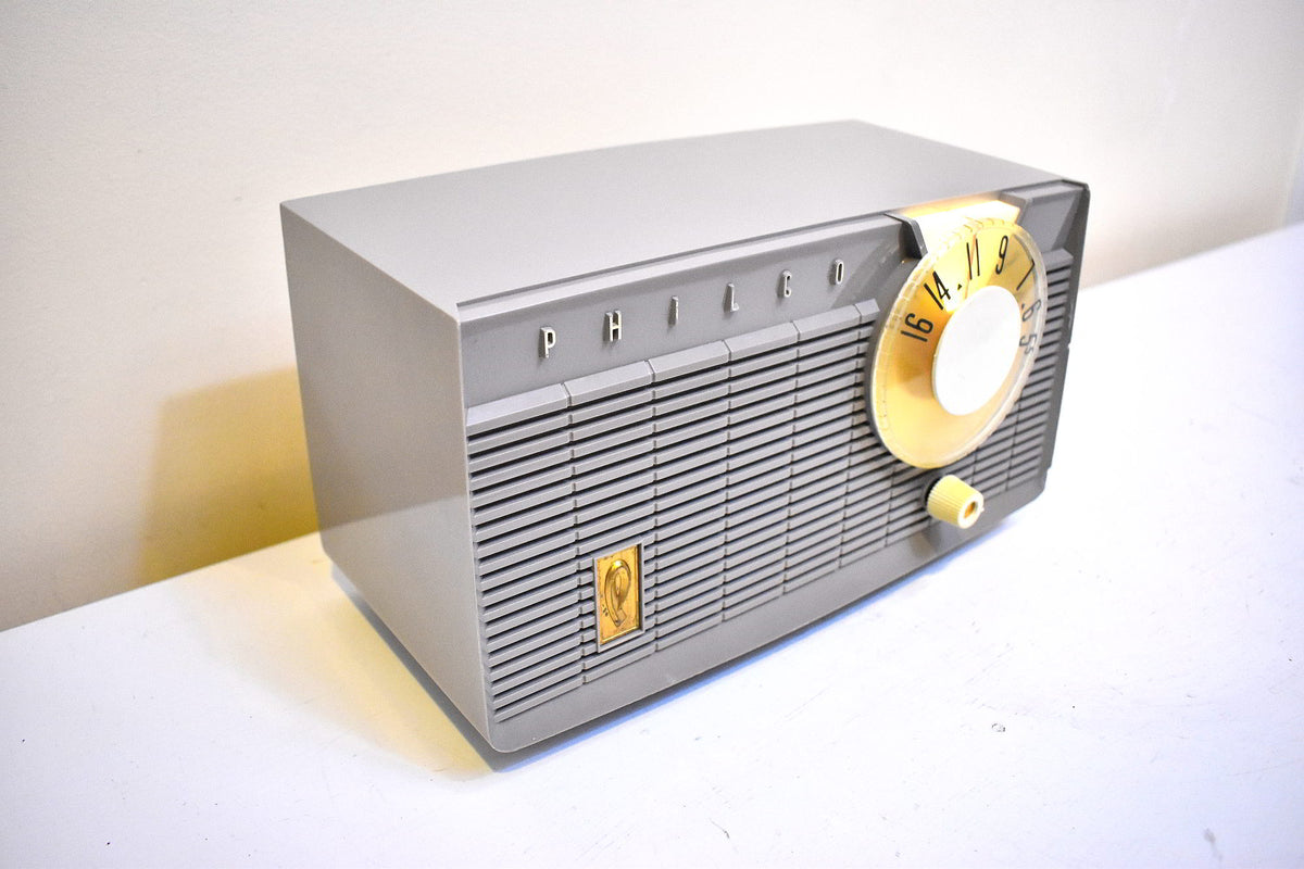 Misty Gray 1958 Philco Model F815-124 Vacuum Tube Radio Sounds Great E ...