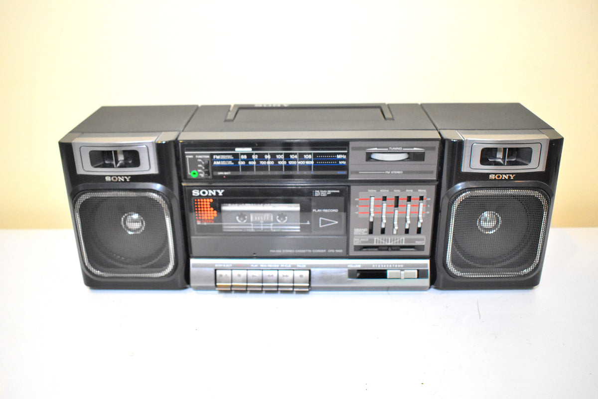 Sony Model CFS-1000 AM FM Cassette Boombox Radio! Sounds Great Excelle ...