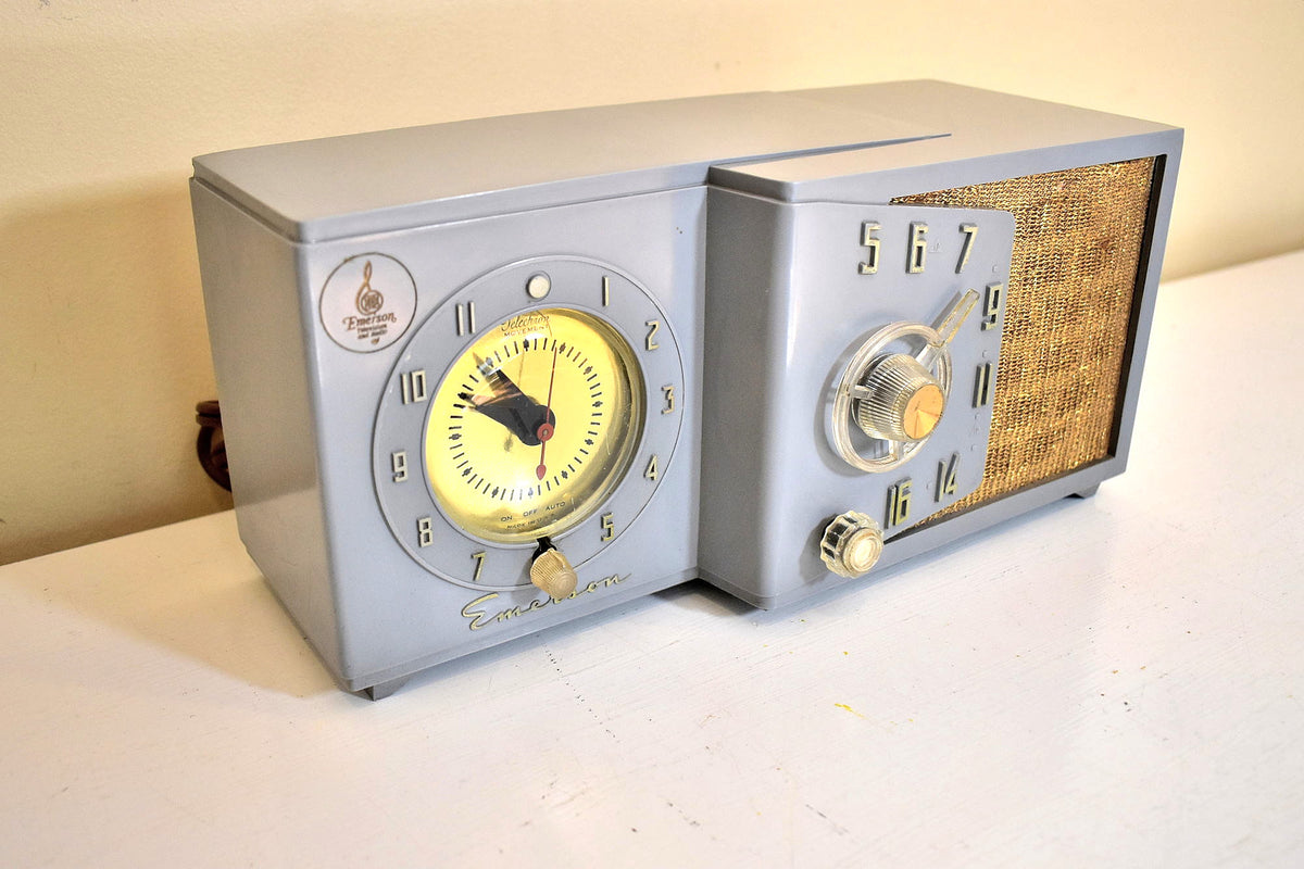 Avant Garde Lavender Grey 1954 Emerson Model 816 Series B Vacuum Tube ...
