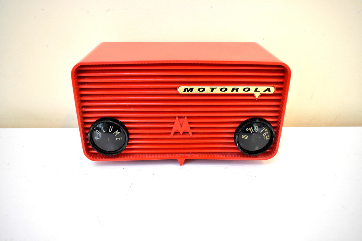 Matador Red 1957 Motorola Model 57A AM Vacuum Tube Radio Excellent Con ...
