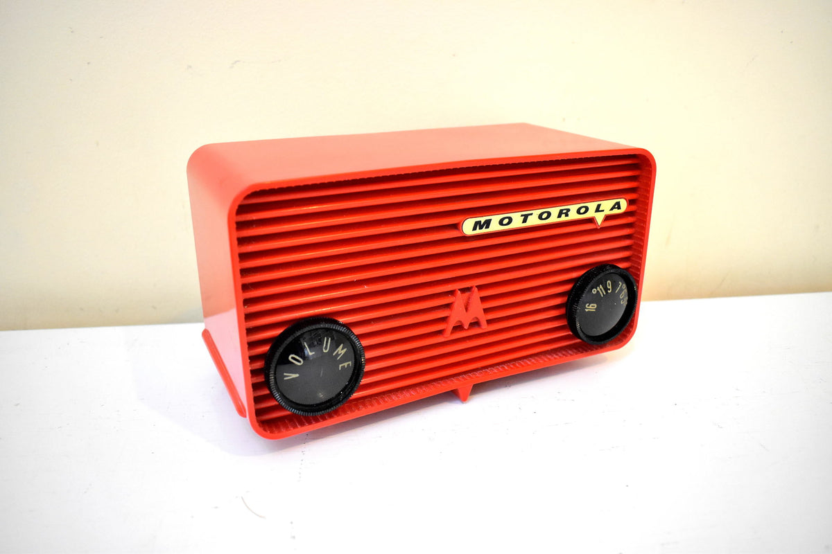 Matador Red 1957 Motorola Model 57A AM Vacuum Tube Radio Excellent Con ...