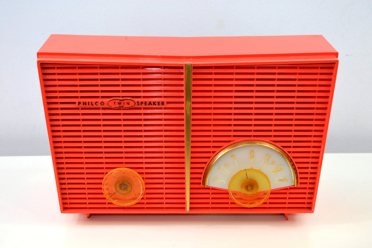 SOLD! - May 31, 2019 - Flamin' Hot Vintage 1959 Philco G826-124 AM Tub ...