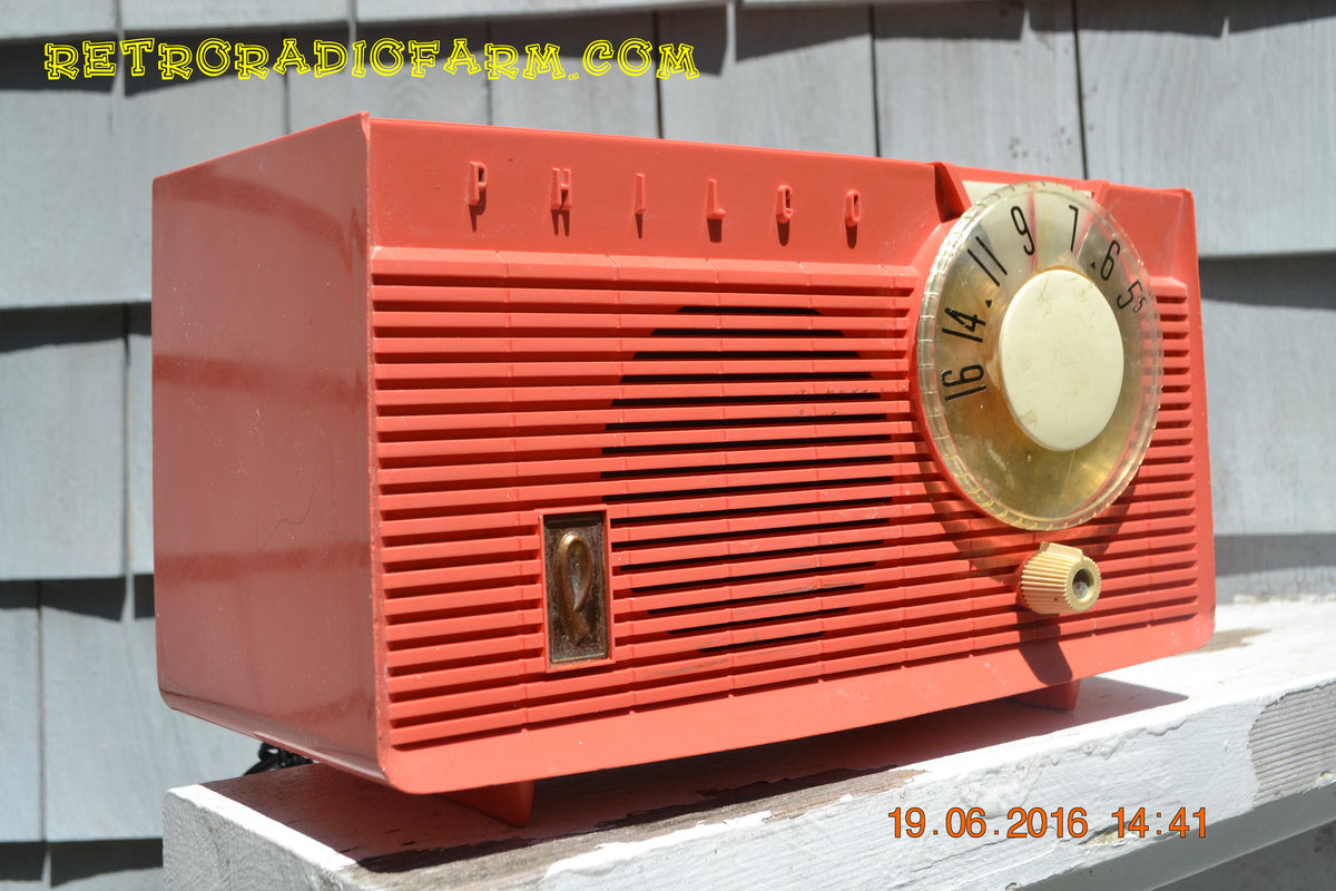SOLD! - July 2, 2016 - BLUETOOTH MP3 READY - Salmon Pink Retro Mid ...