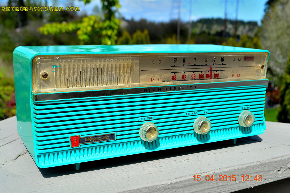SOLD! - Jan 4, 2016 - GUMBY GREEN AM/FM Retro Vintage Mid Century ...
