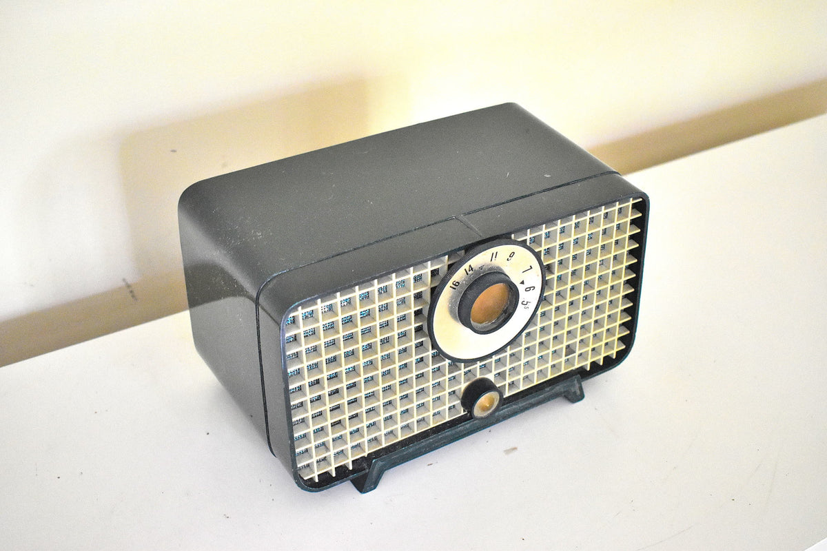 Forest Green Mid Century 1959 Philco Model D-595-124 vacuum Tube AM Ra ...