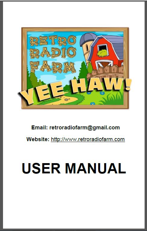 User Manual Subscription – Retro Radio Farm