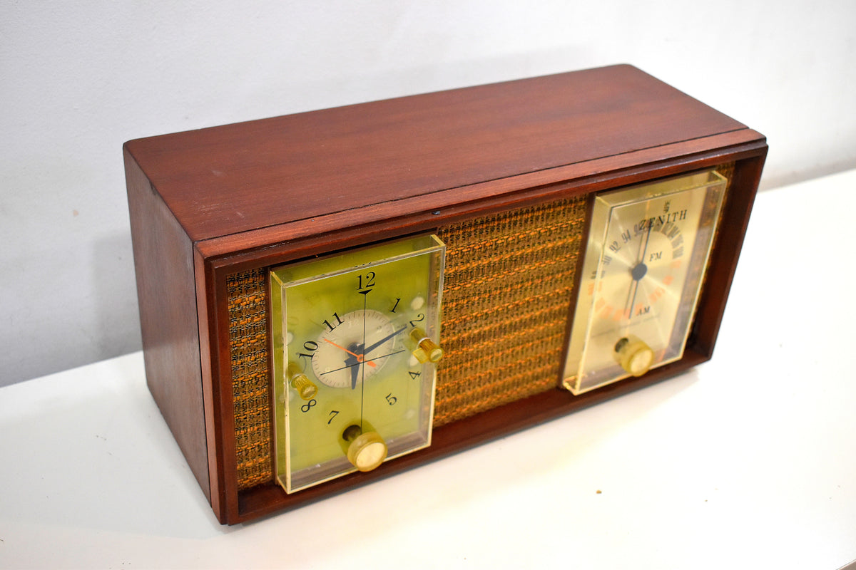 Bluetooth Ready To Go - Real Wood Cabinet Mid Century 1963 Zenith Mode ...