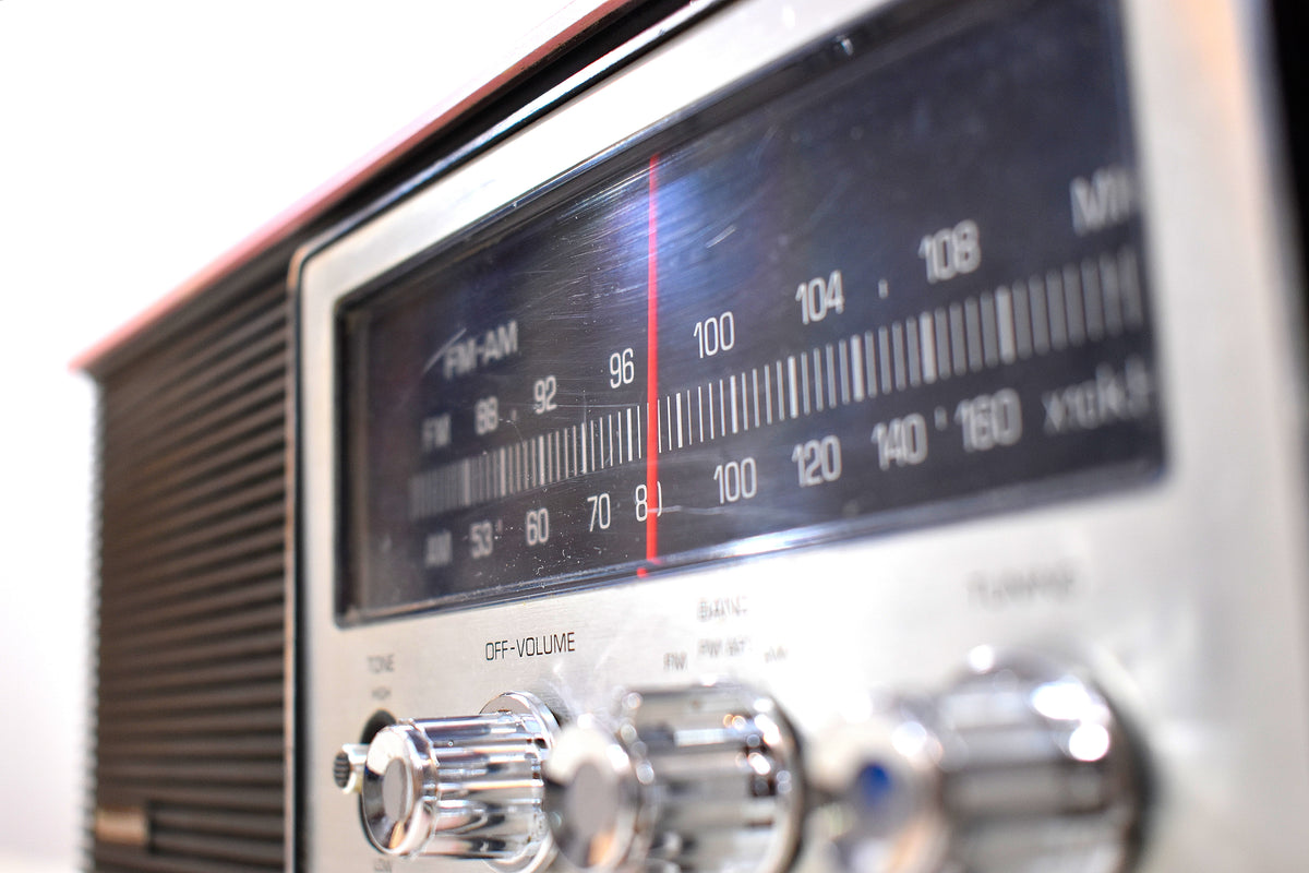 Flamingo Pink 1972 Panasonic Model RE-6283 Solid State AM/FM Radio Wor ...